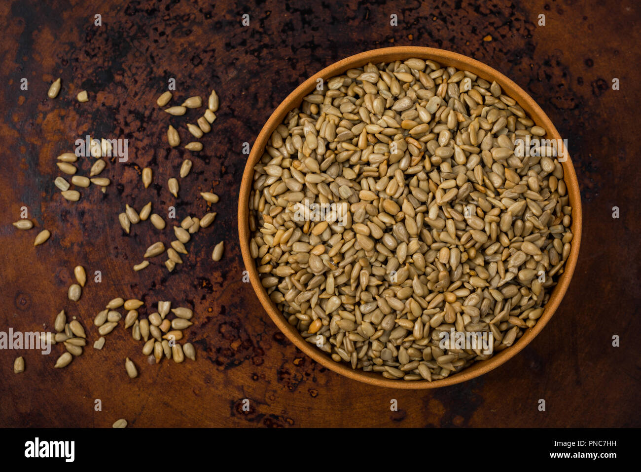 Roasted Sunflower Kernels Background Stock Photo - Alamy