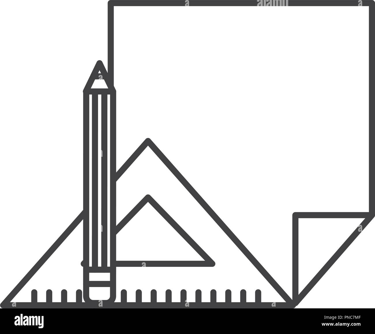 Math paper ruler Stock Vector Images - Alamy