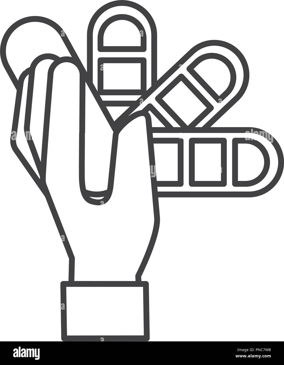 hand holding color tone tool graphic design Stock Vector Image & Art ...