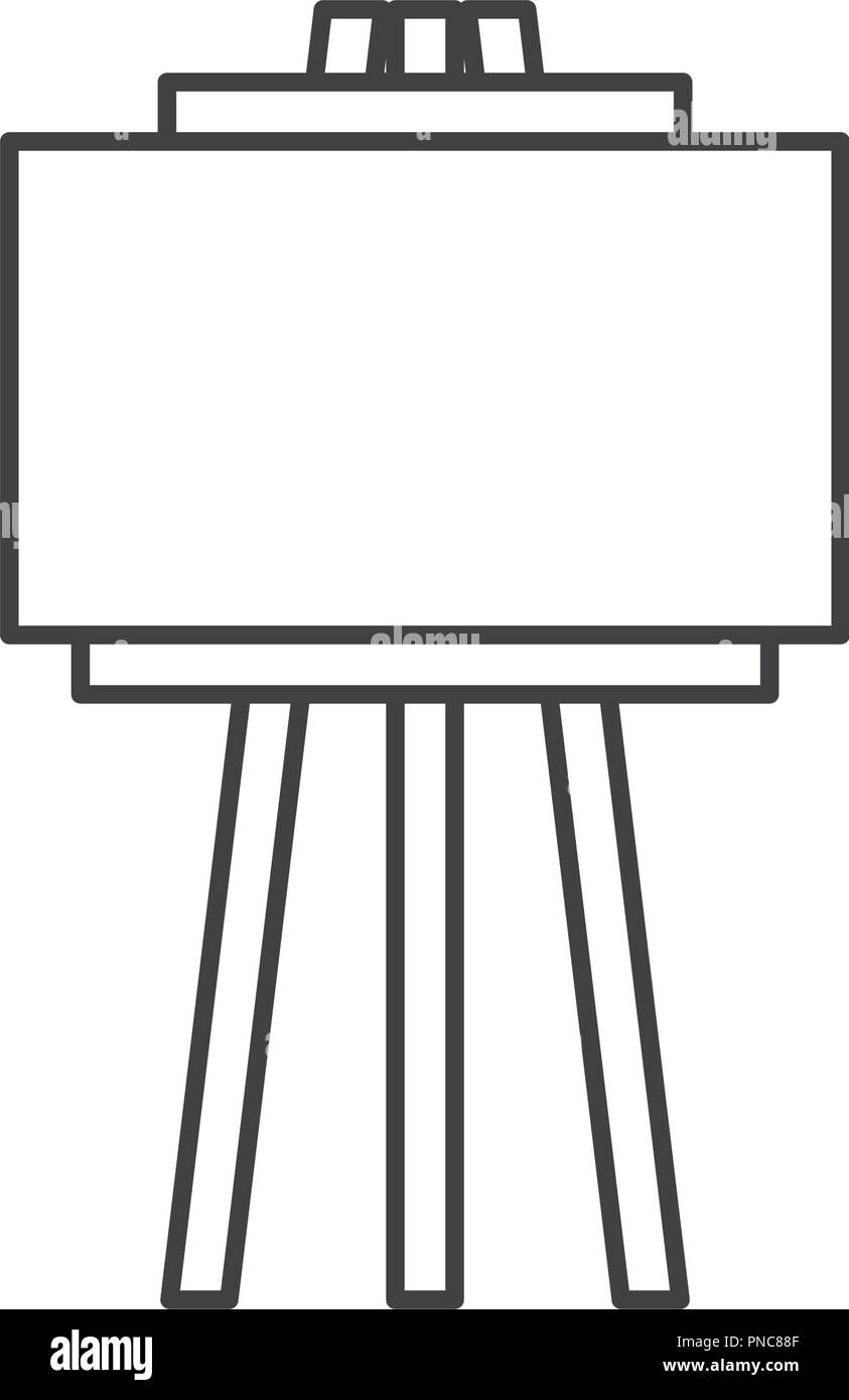 empty board tripod artistic tool Stock Vector Image & Art - Alamy