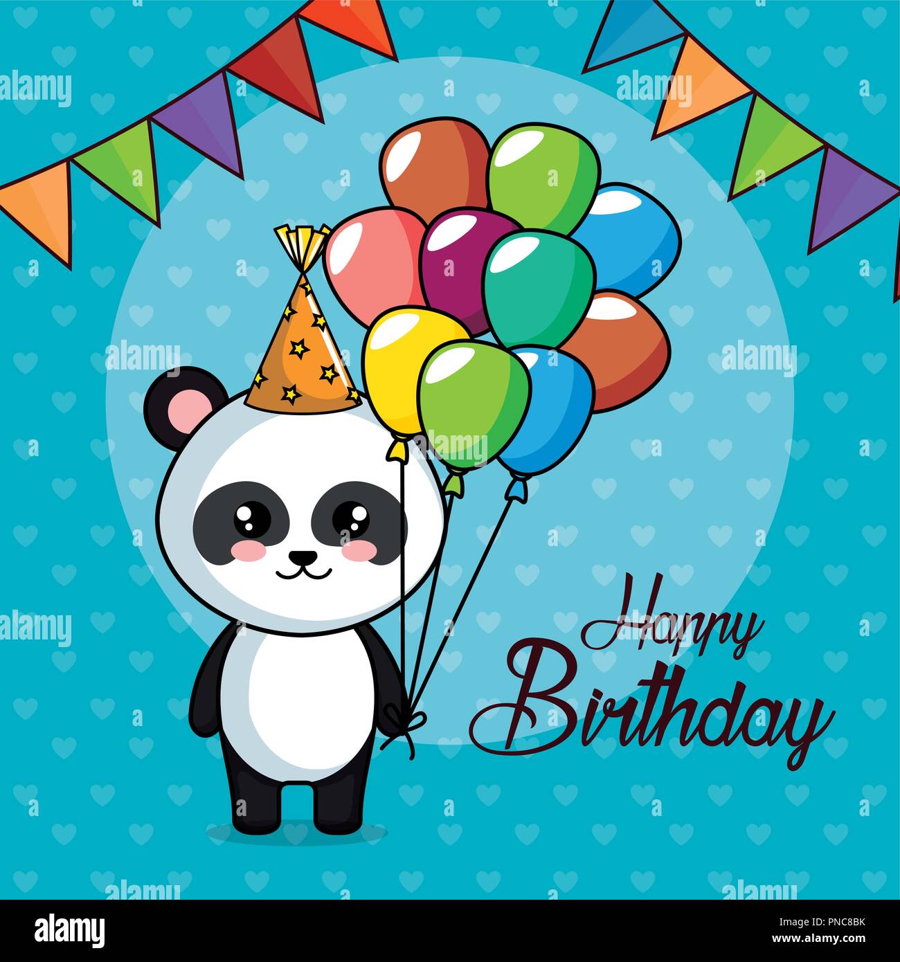 Panda Happy Birthday Card