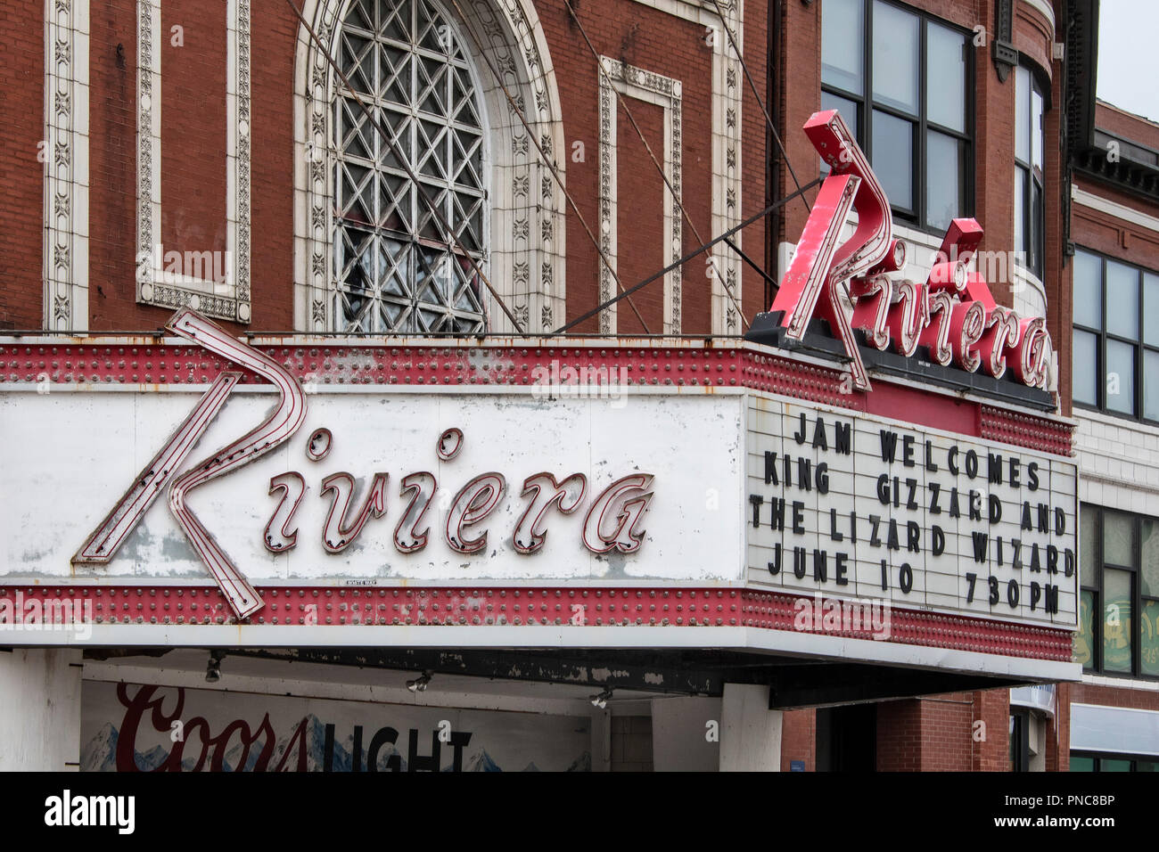 Historic Riviera Theatre in Uptown, Chicago, IL Stock Photo - Alamy