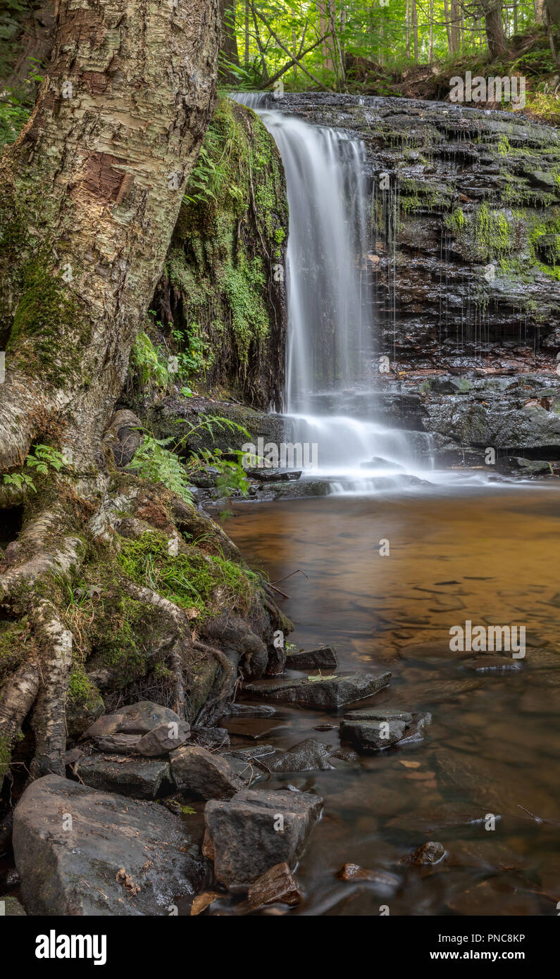 Rock River Falls is a popular waterfall near Chatham and Munising ...