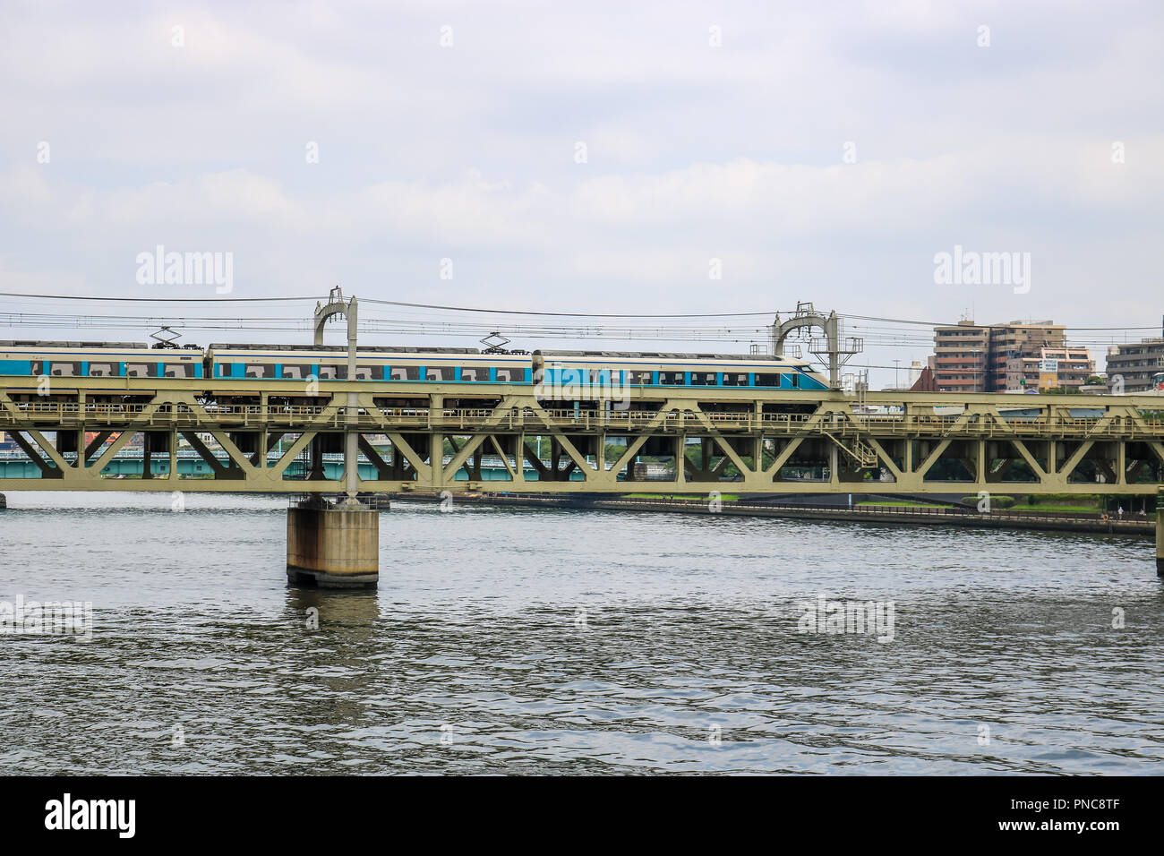 Japanese railway bridge tokyo hi-res stock photography and images - Alamy
