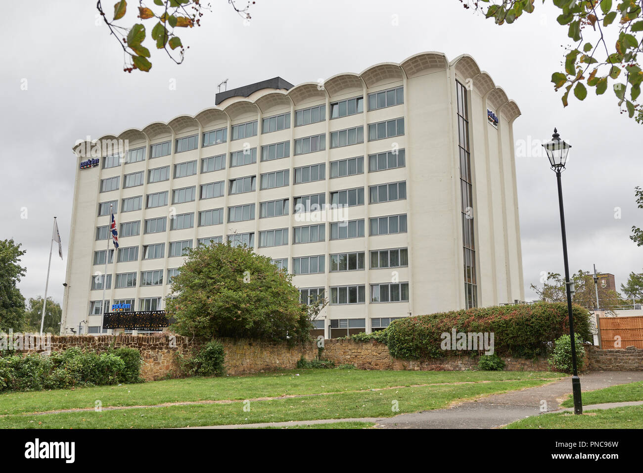 Park Inn building at the town centre of Northampton, England Stock ...