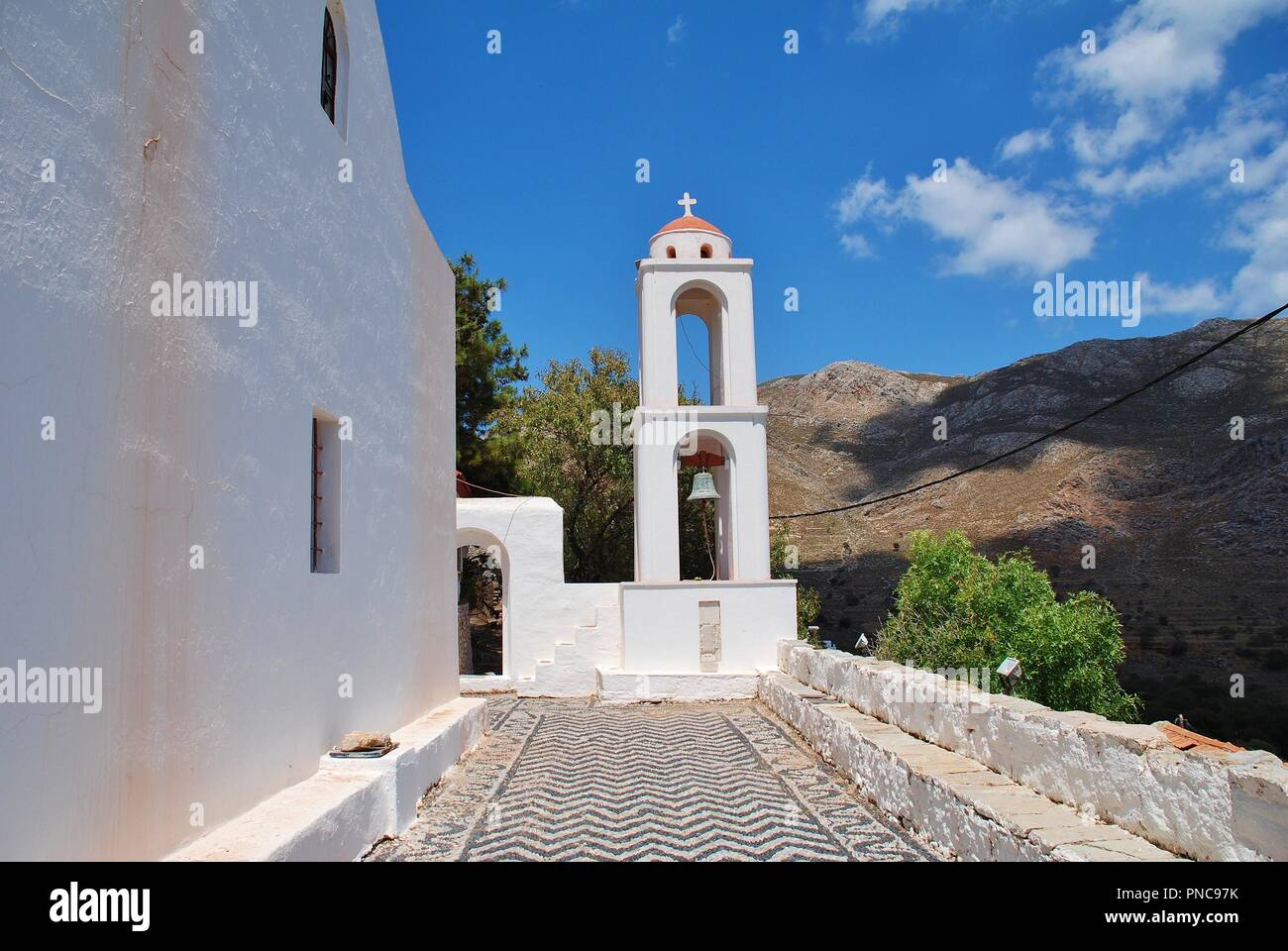 The Church of Archangel Michael at Megalo Chorio on the Greek island of ...