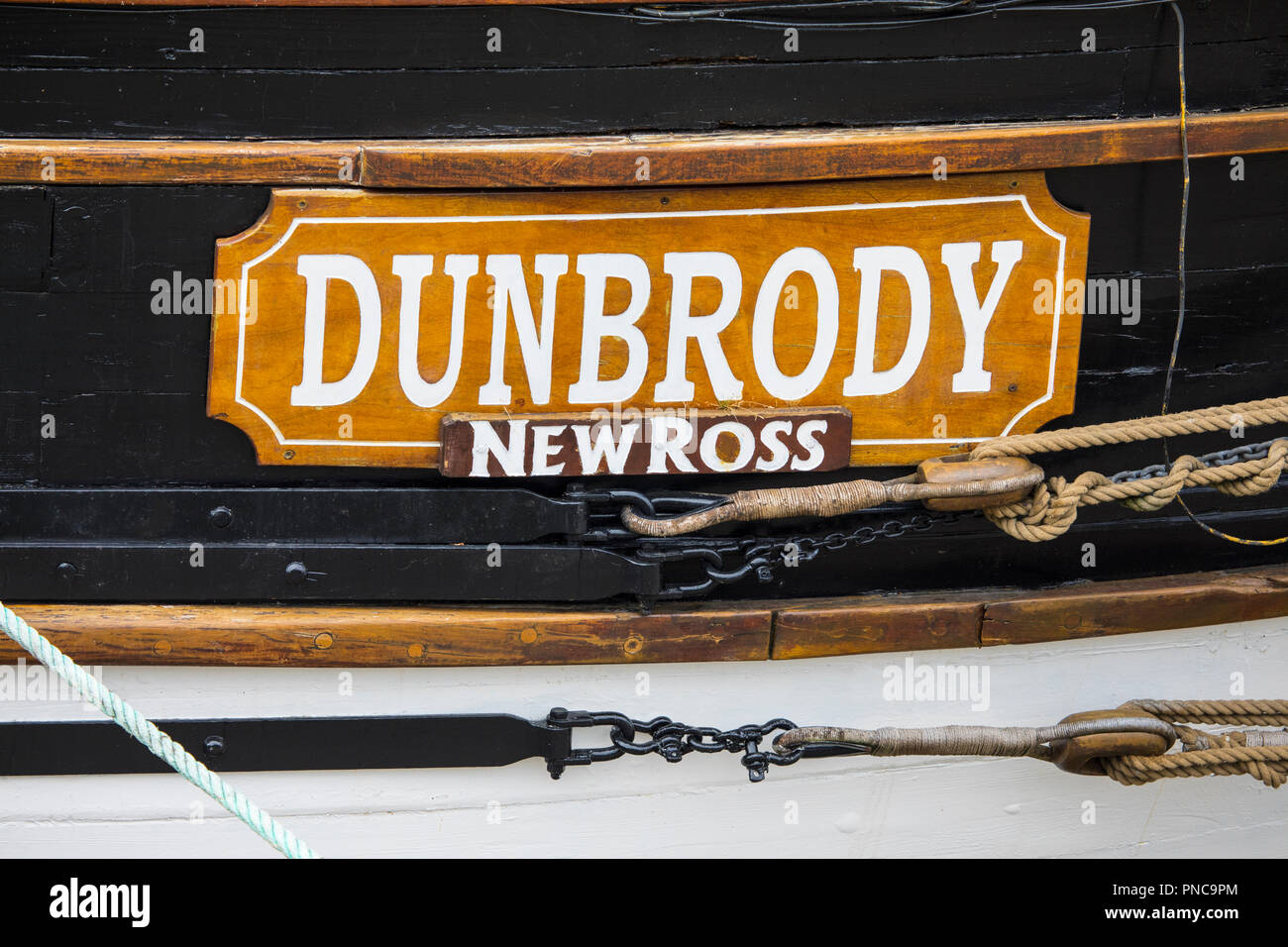 New Ross, Republic of Ireland - August 14th 2018: A detail of the ...