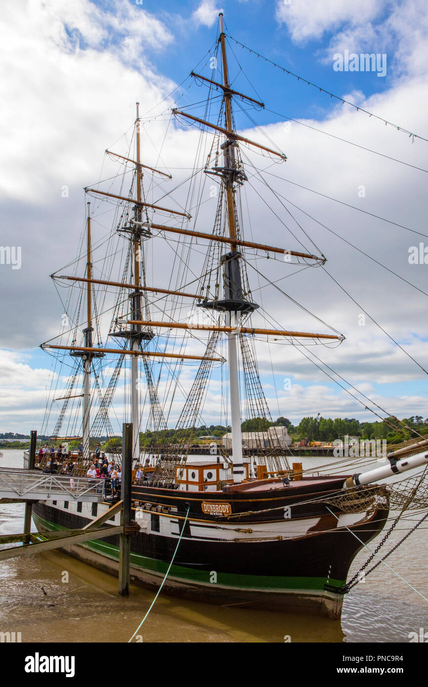 New Ross, Republic of Ireland - August 14th 2018: A view of the replica ...