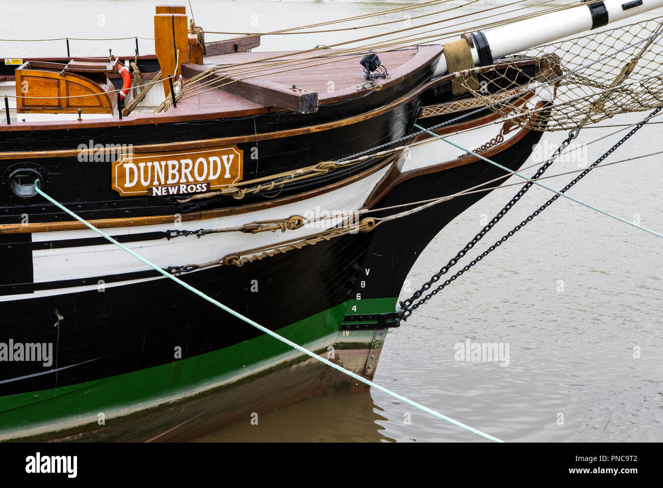 New Ross, Republic of Ireland - August 14th 2018: A view of the replica ...