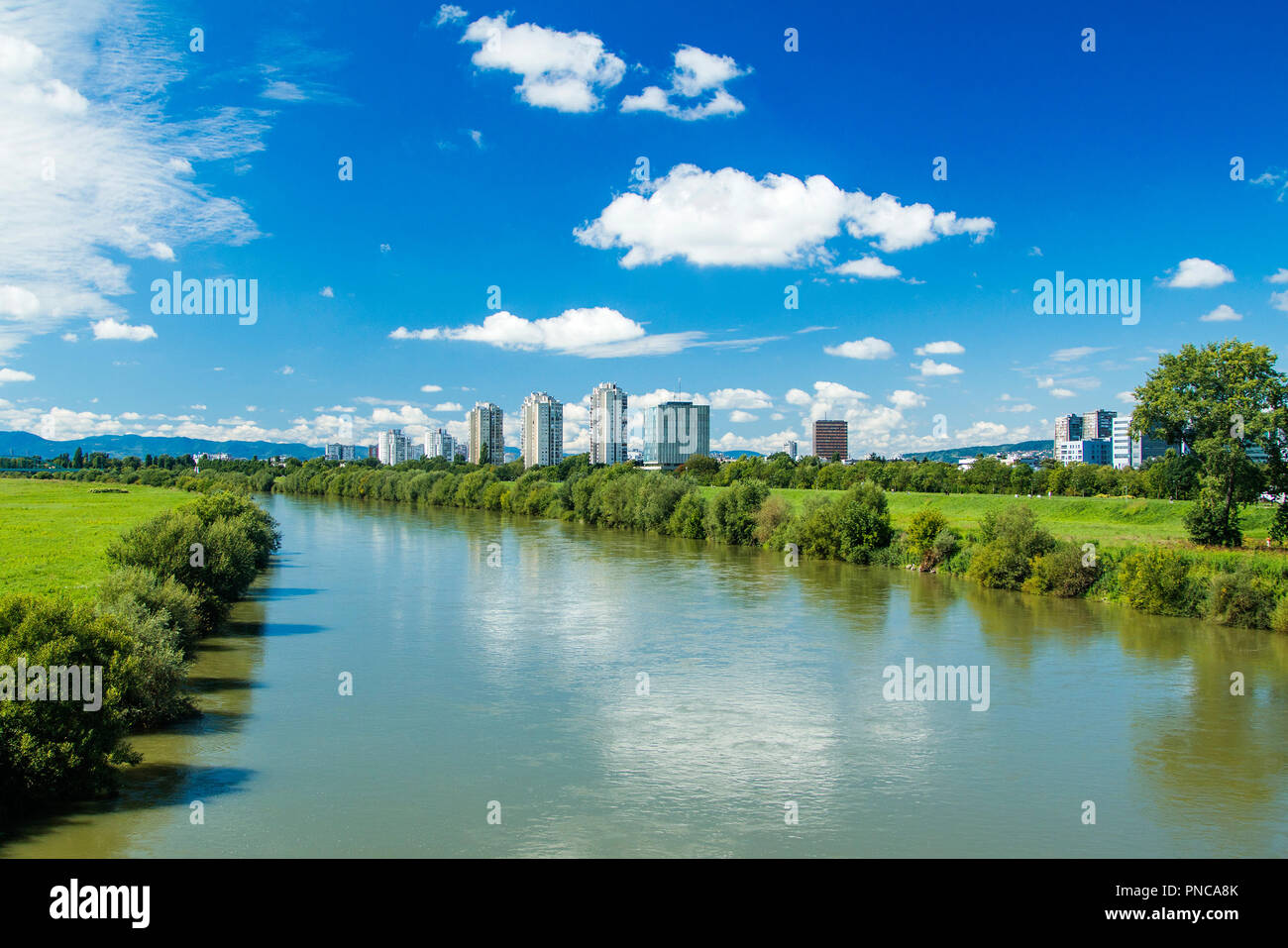 Zagreb river sava embankment hi-res stock photography and images - Alamy