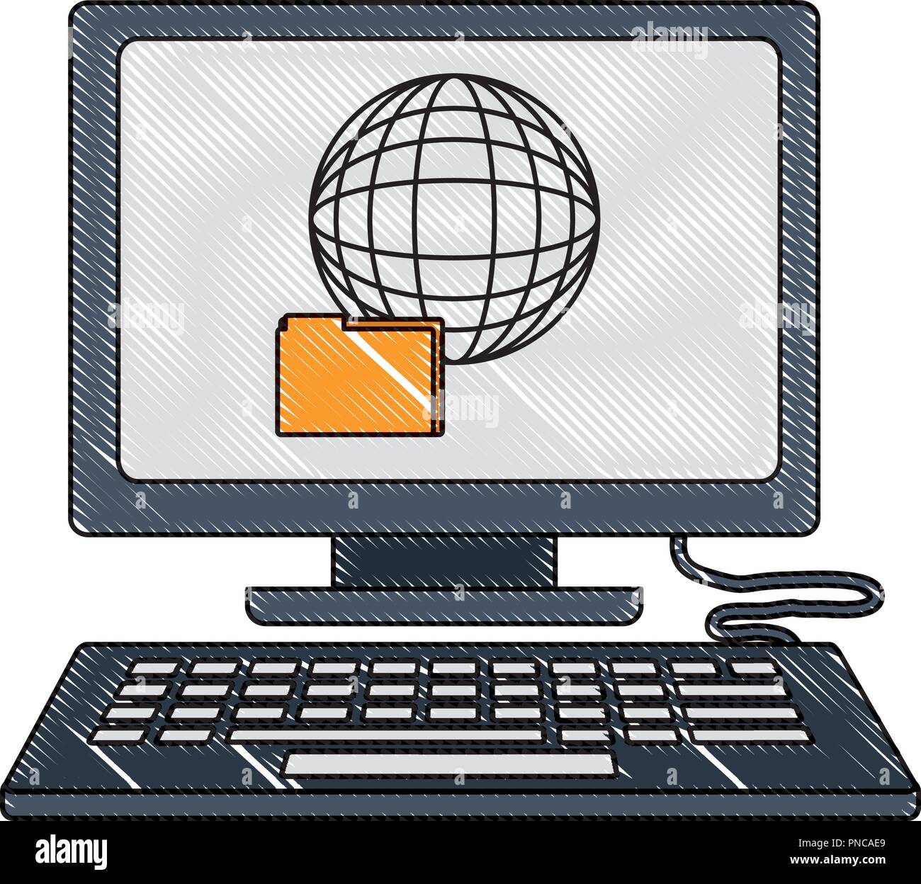 Pc world business Stock Vector Images - Alamy