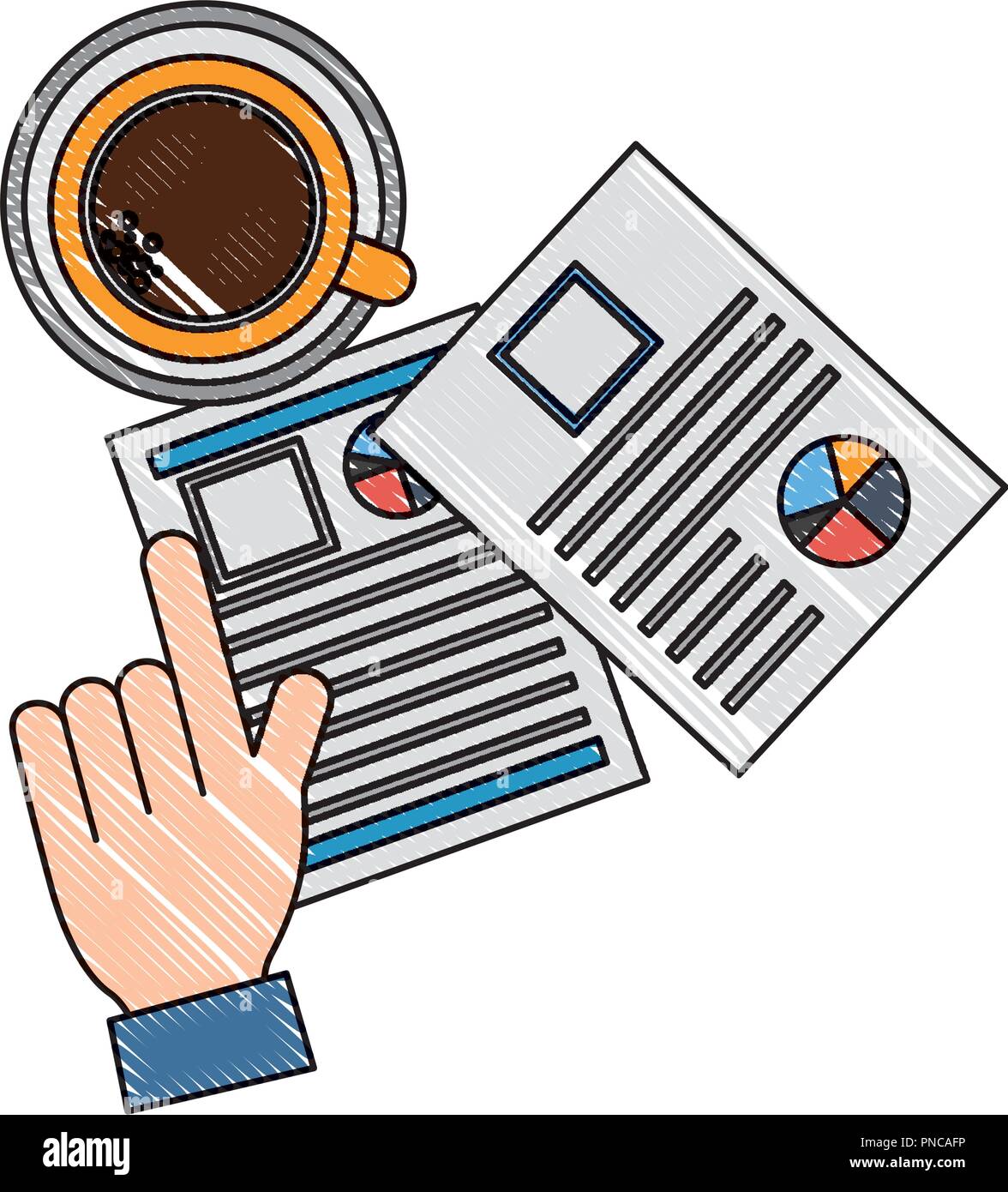 Coffee job interview Stock Vector Images - Alamy