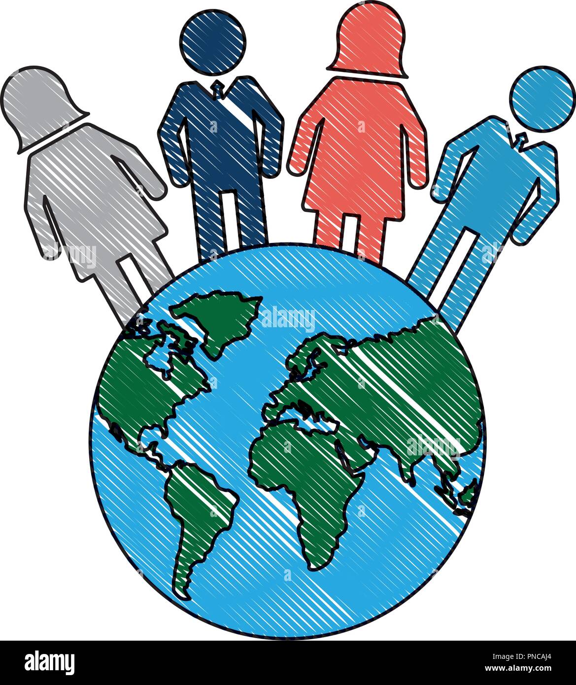 business people around world teamwork Stock Vector Image & Art - Alamy