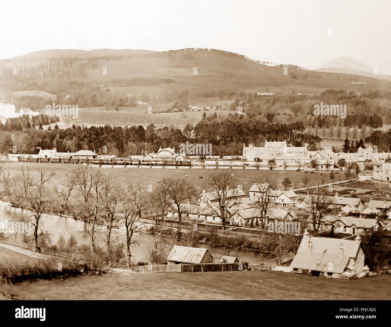 Blair Atholl, Scotland, Victorian period Stock Photo - Alamy