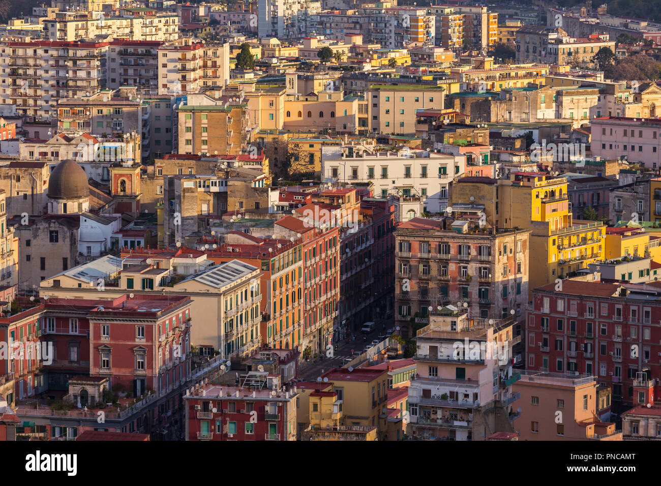 Naples italy aerial view hi-res stock photography and images - Alamy