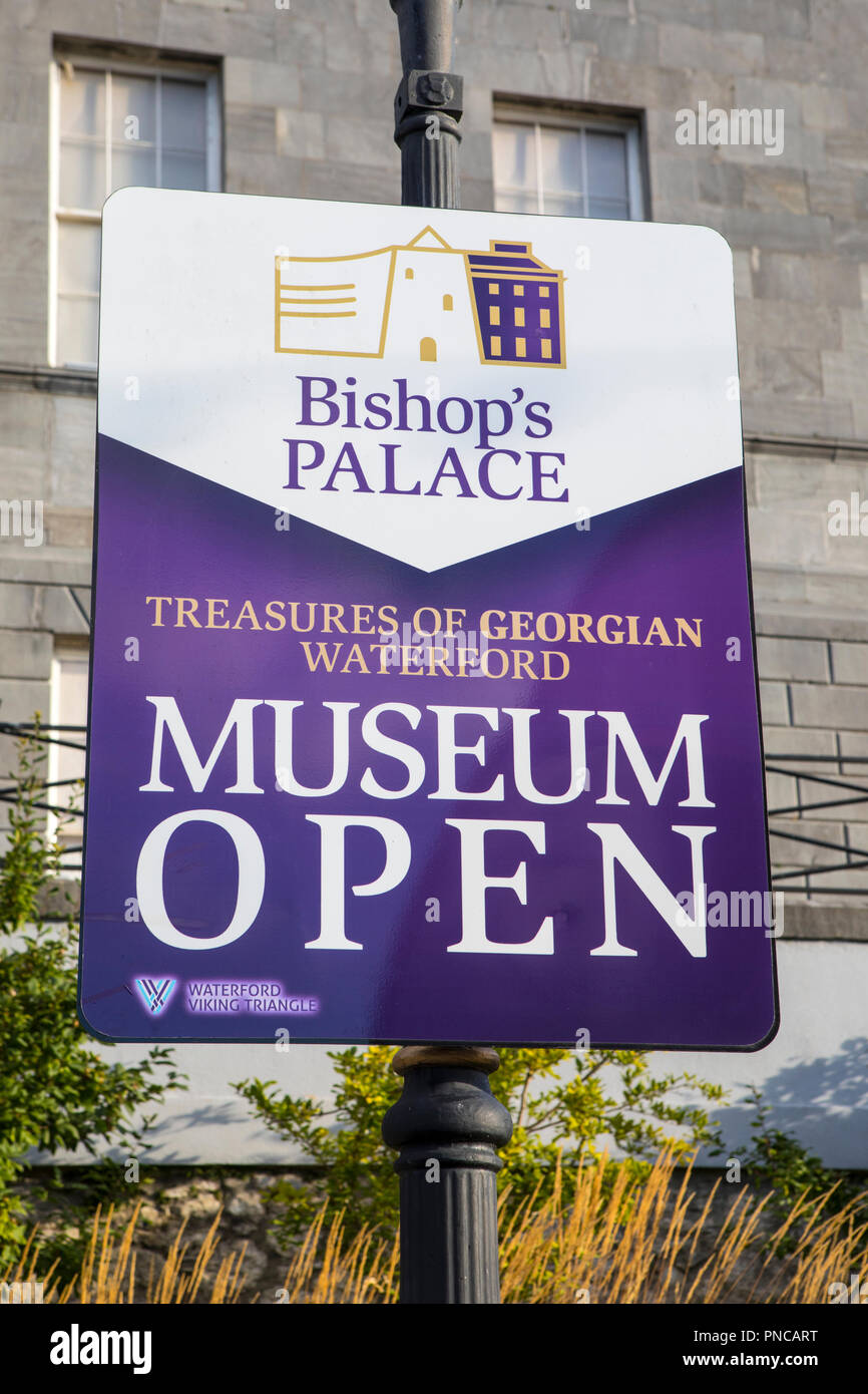 Waterford, Republic of Ireland - August 16th 2018: A sign at the ...