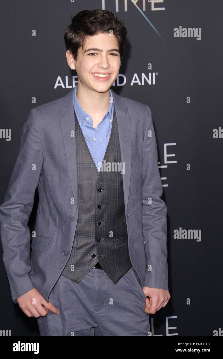 Joshua Rush at the World Premiere of Disney's "A Wrinkle In Time" held ...