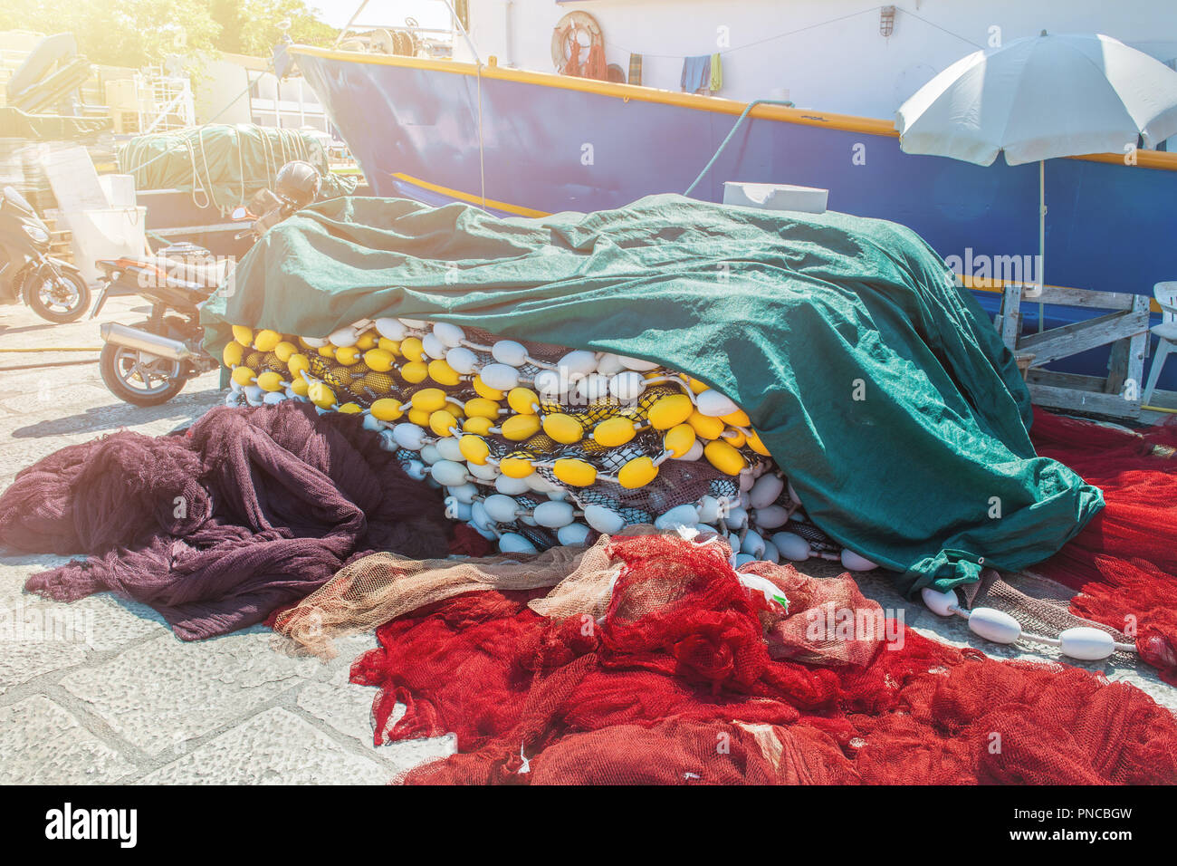 Fishing net production hi-res stock photography and images - Alamy