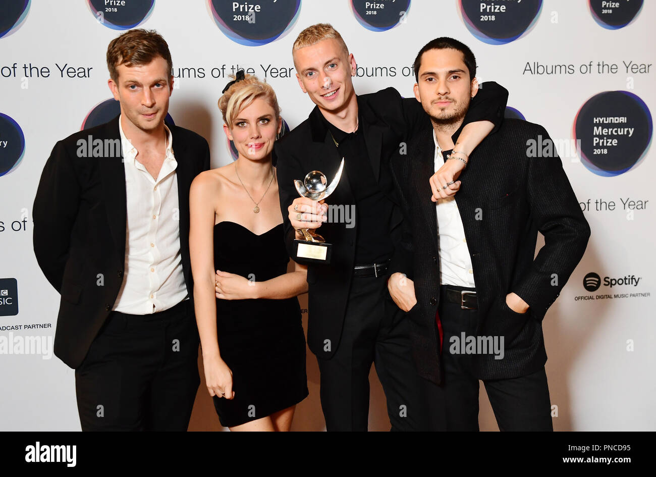 Joff Oddie, Ellie Rowsell, Theo Ellis and Joel Amey of Wolf Alice ...