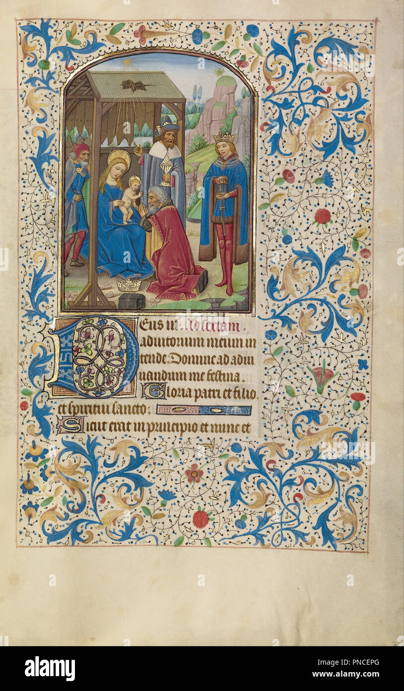 The Adoration of the Magi. Date/Period: Early 1460s. Folio. Tempera ...