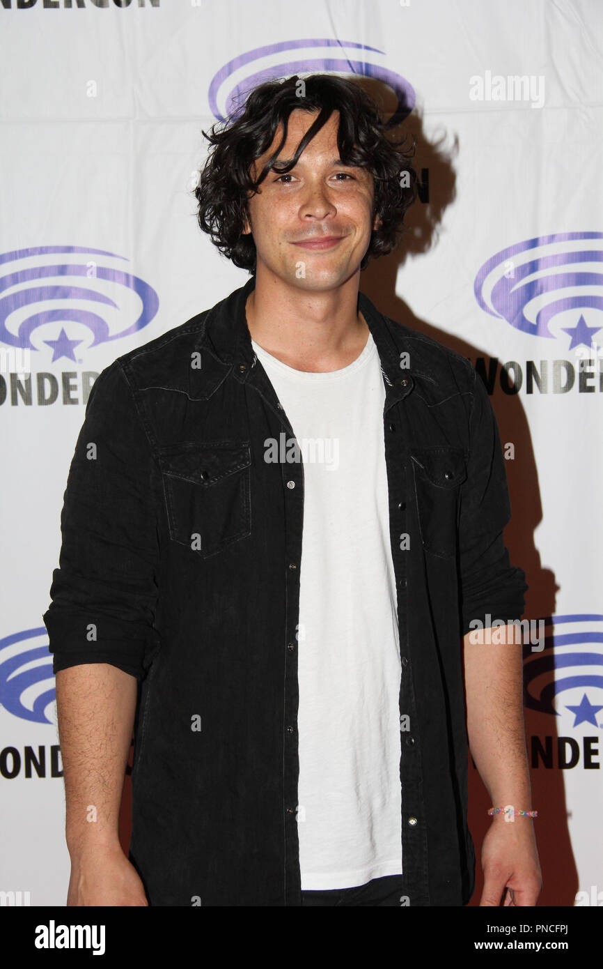 Bob Morley promoting The 100 at Day 1 of WonderCon Anaheim 2018. Held ...