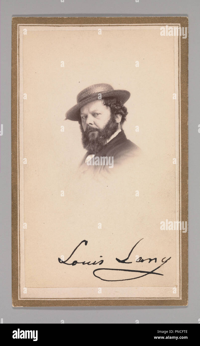 [Louis Lang]. Artist: Unknown. Dimensions: Approx. 10.2 x 6.3 cm (4 x 2 ...