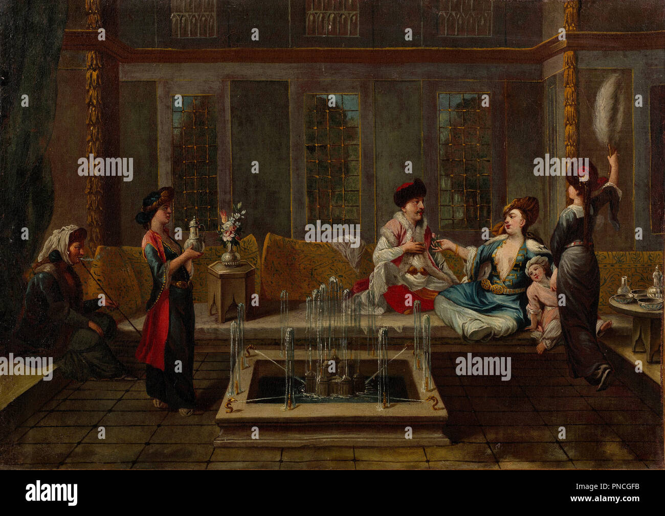 Conversation, painting, 18th century hi-res stock photography and ...