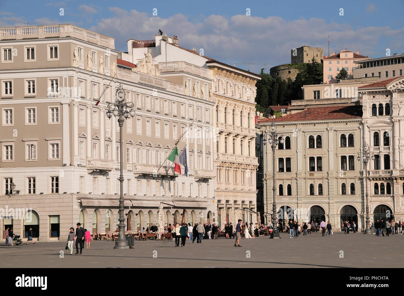 Italy, Friuli Venezia Giulia, Trieste, Piazza dell'Unita D'Italia Stock ...