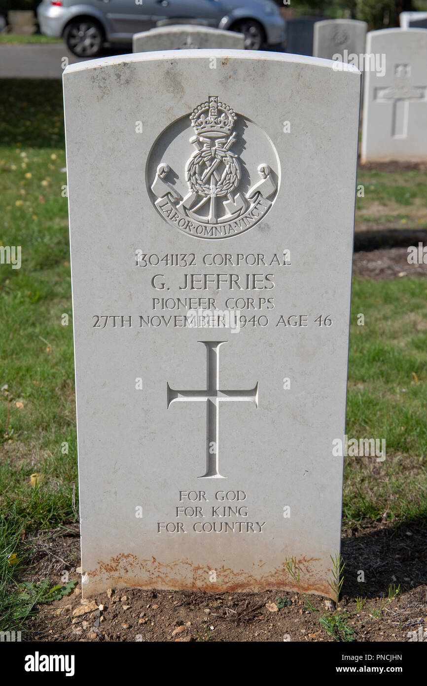 Commonwealth War Graves Commission Grave of George Jeffries of the ...