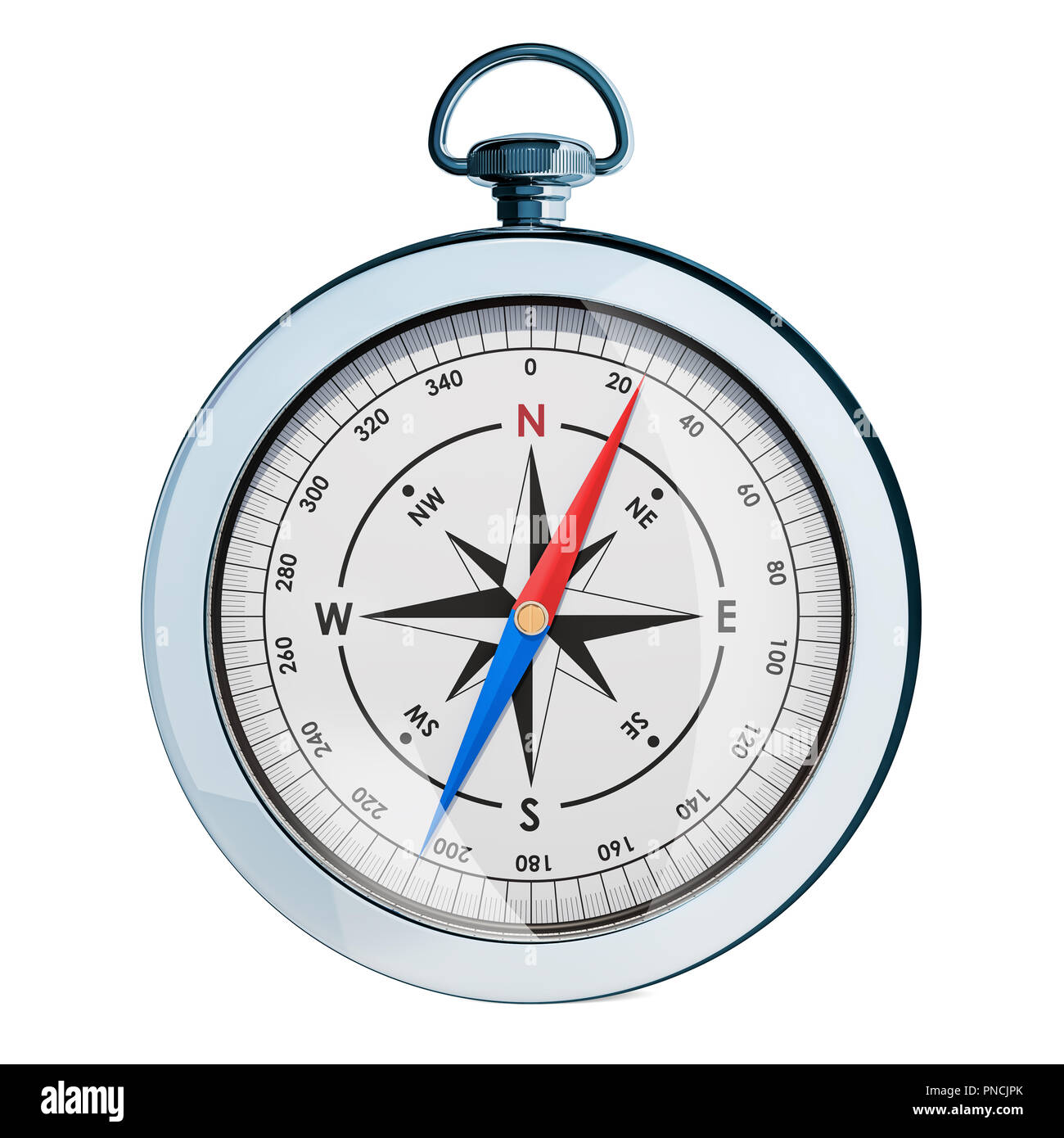 Portable compass Cut Out Stock Images & Pictures - Alamy