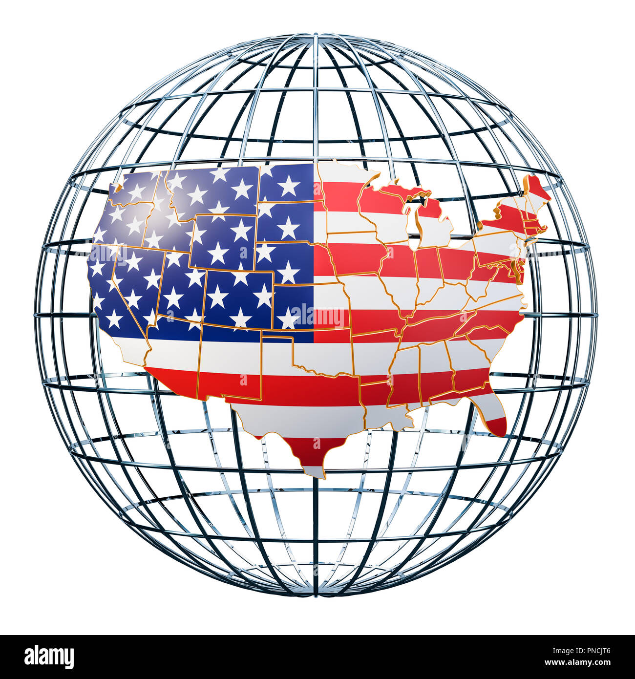 3d globe map hi-res stock photography and images - Alamy