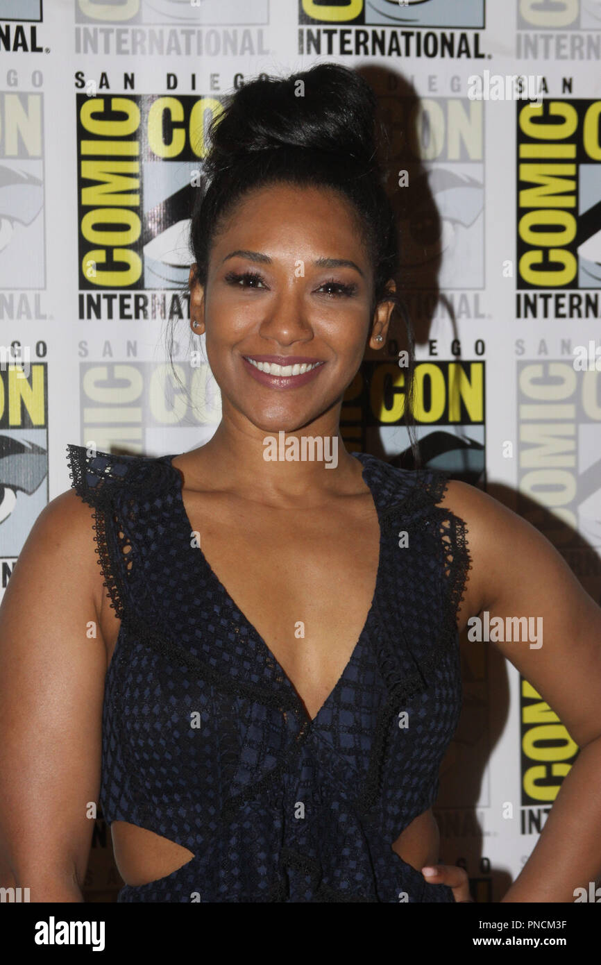 Candice Patton promoting the next season of "The Flash". At San Diego ...