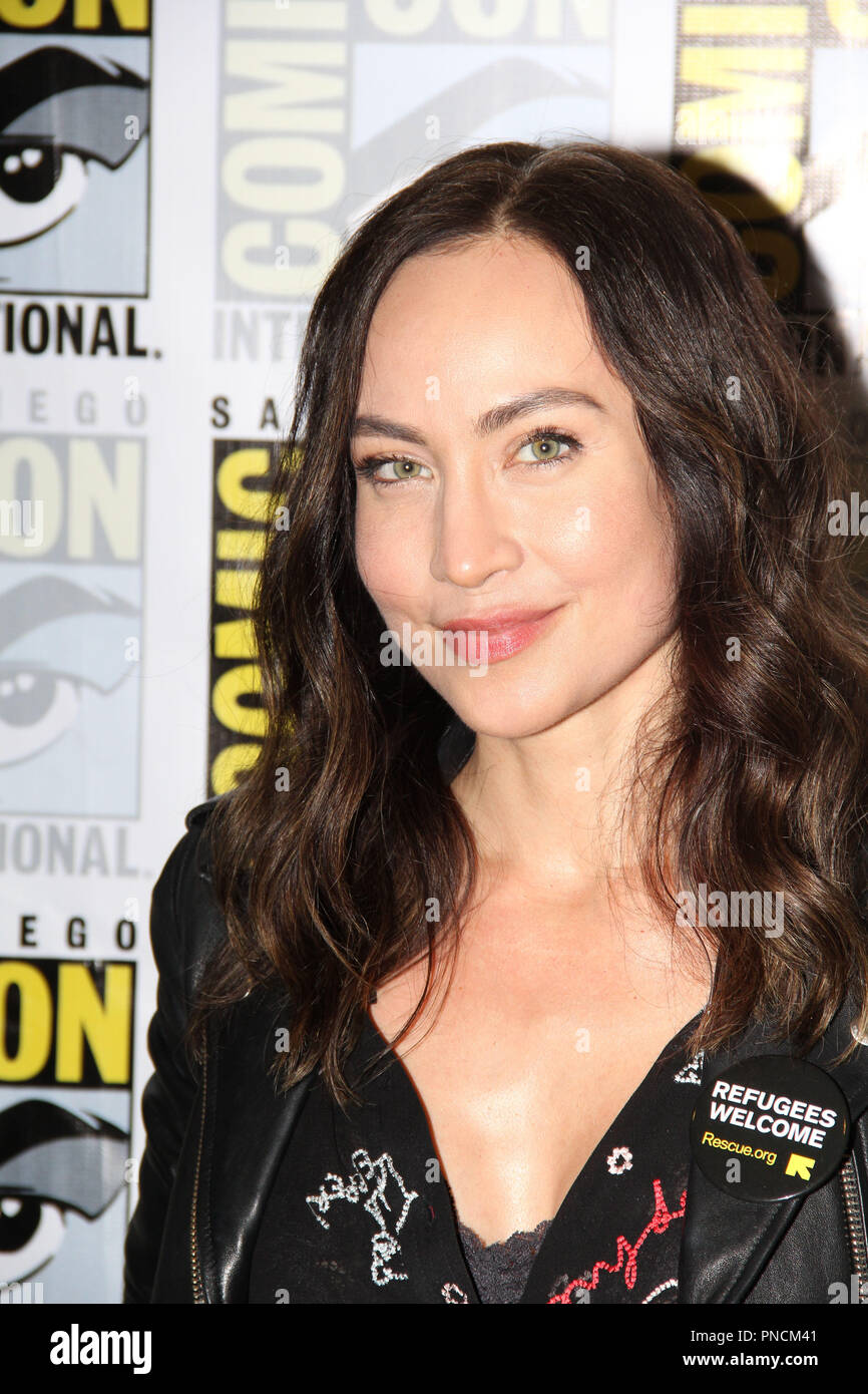 Courtney Ford promoting the new season of "DC's Legends of Tomorrow" At ...