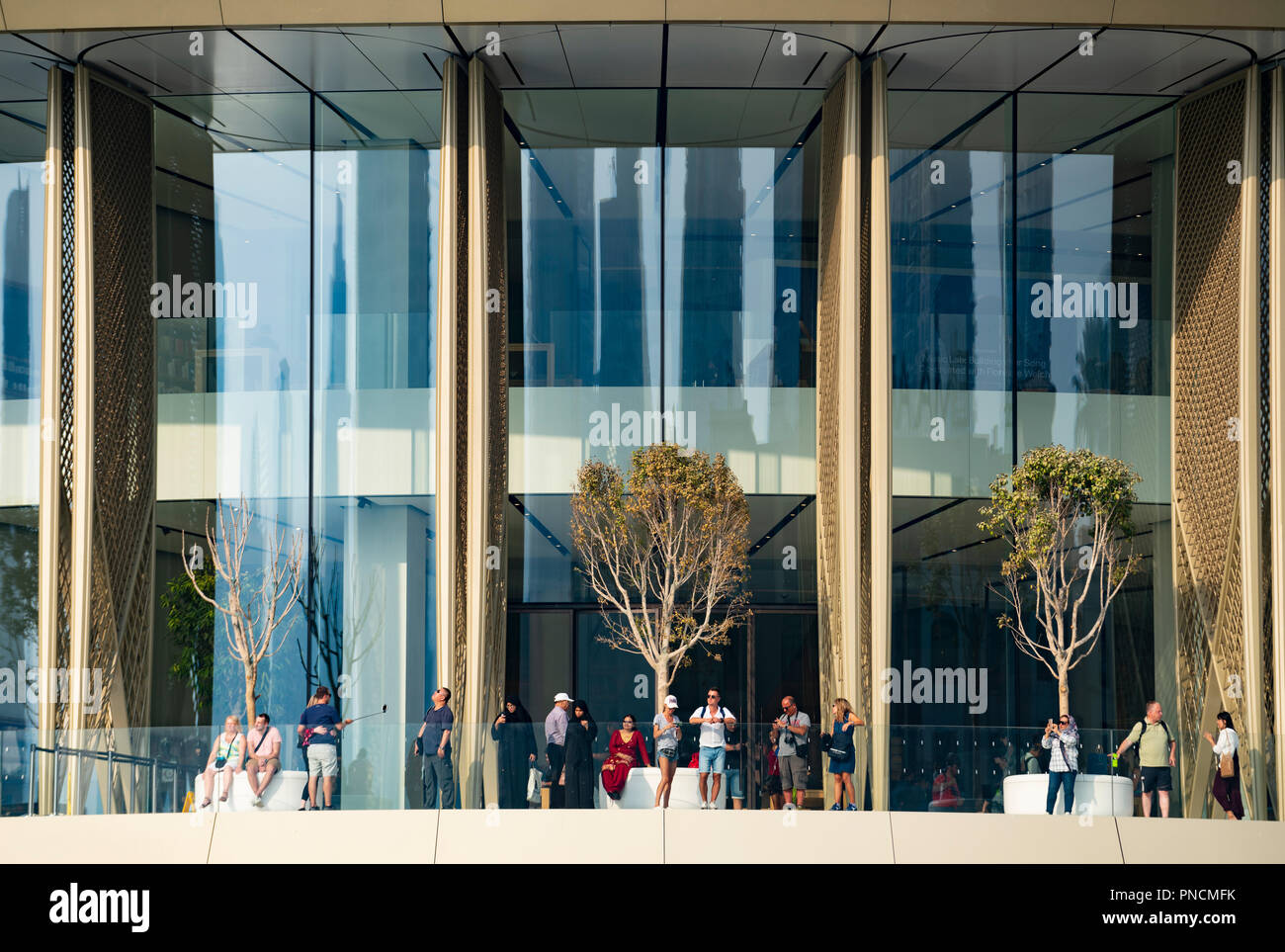 Exterior of the new Apple Store in the Dubai Mall in Dubai, United Arab ...