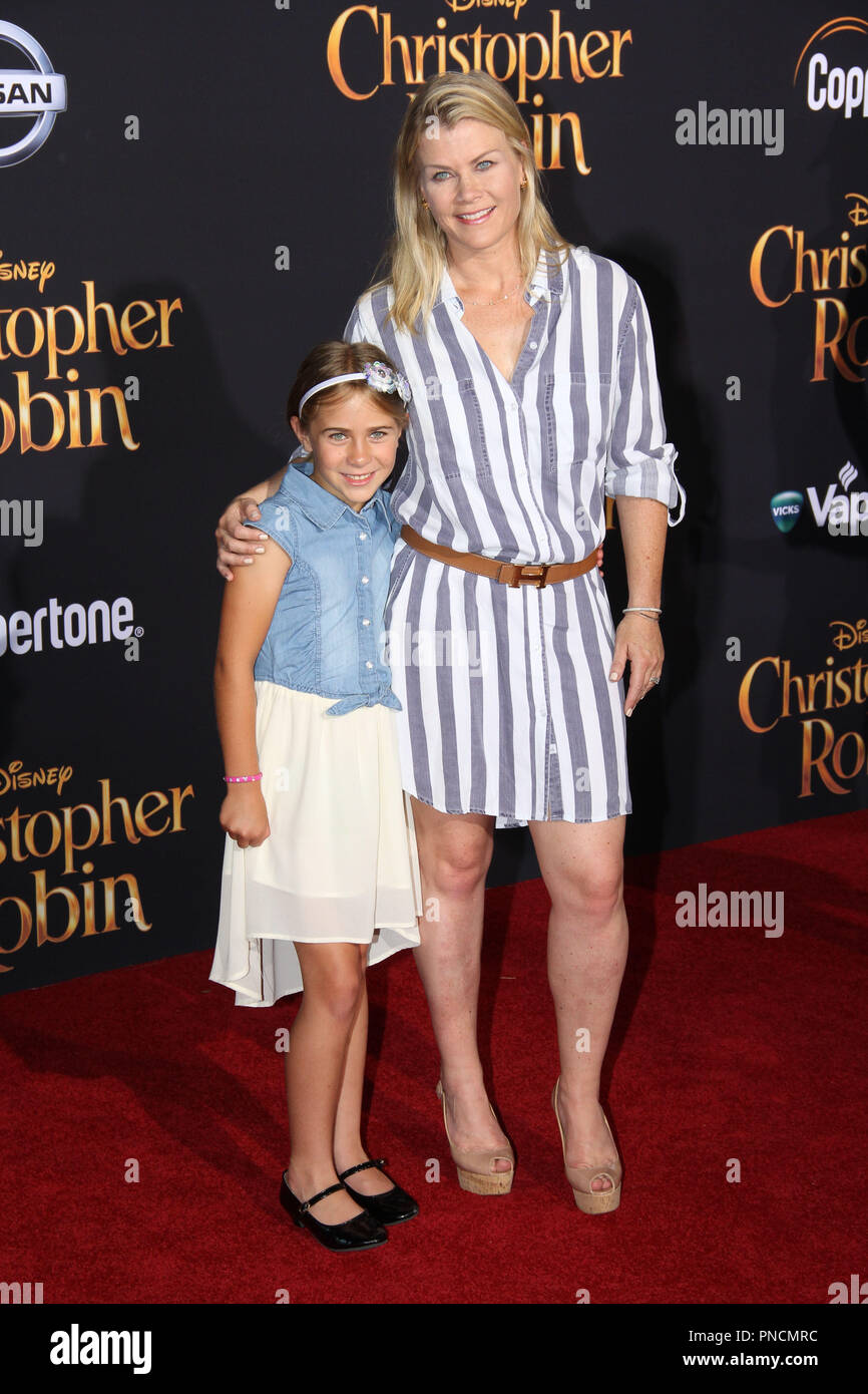 Alison Sweeney and daughter at Disney's World Premiere of "Christopher ...