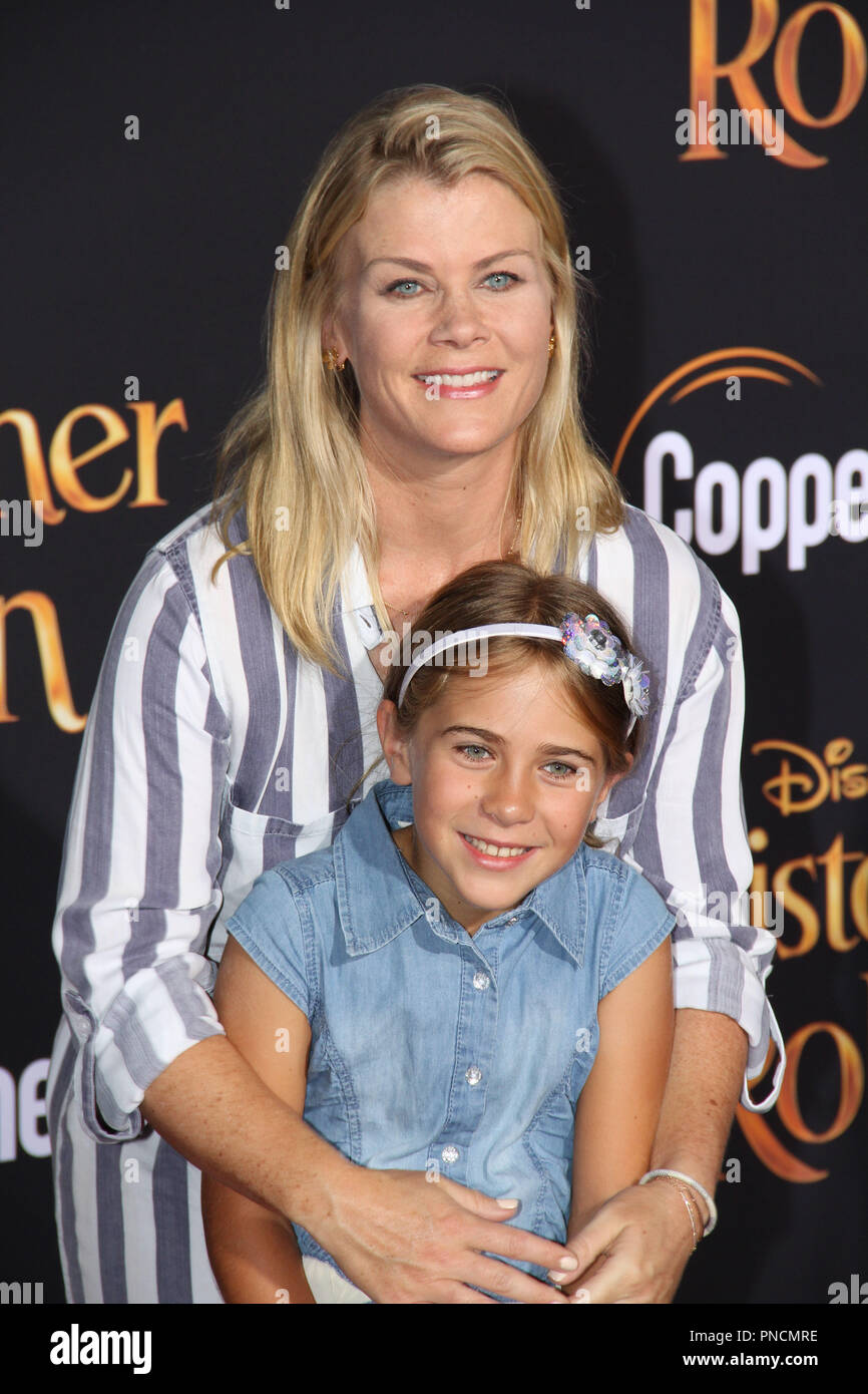 Alison Sweeney and daughter at Disney's World Premiere of "Christopher ...