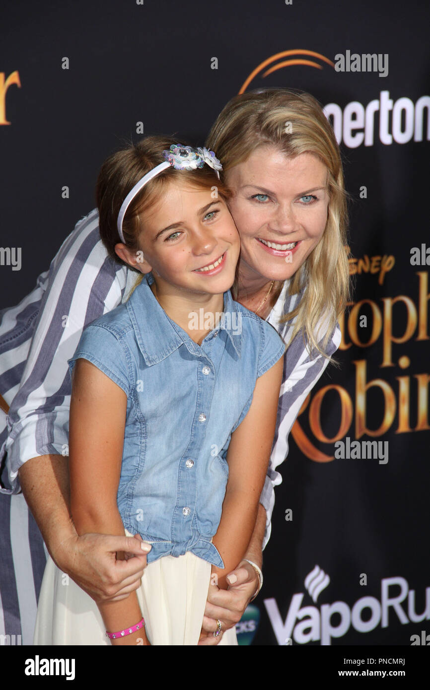 Alison Sweeney and daughter at Disney's World Premiere of "Christopher ...