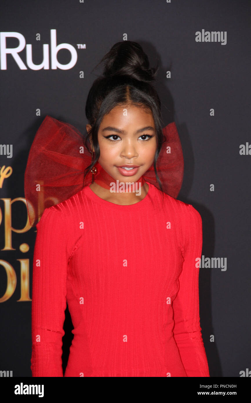 Navia Robinson at Disney's World Premiere of "Christopher Robin". Held ...