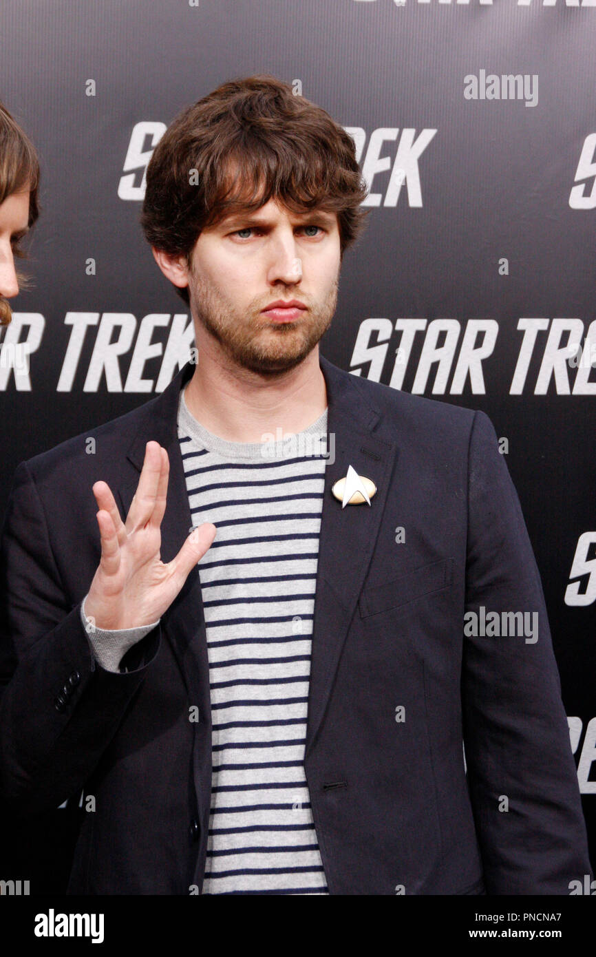 Jon Heder at the Los Angeles Premiere of STAR TREK held at the Grauman ...