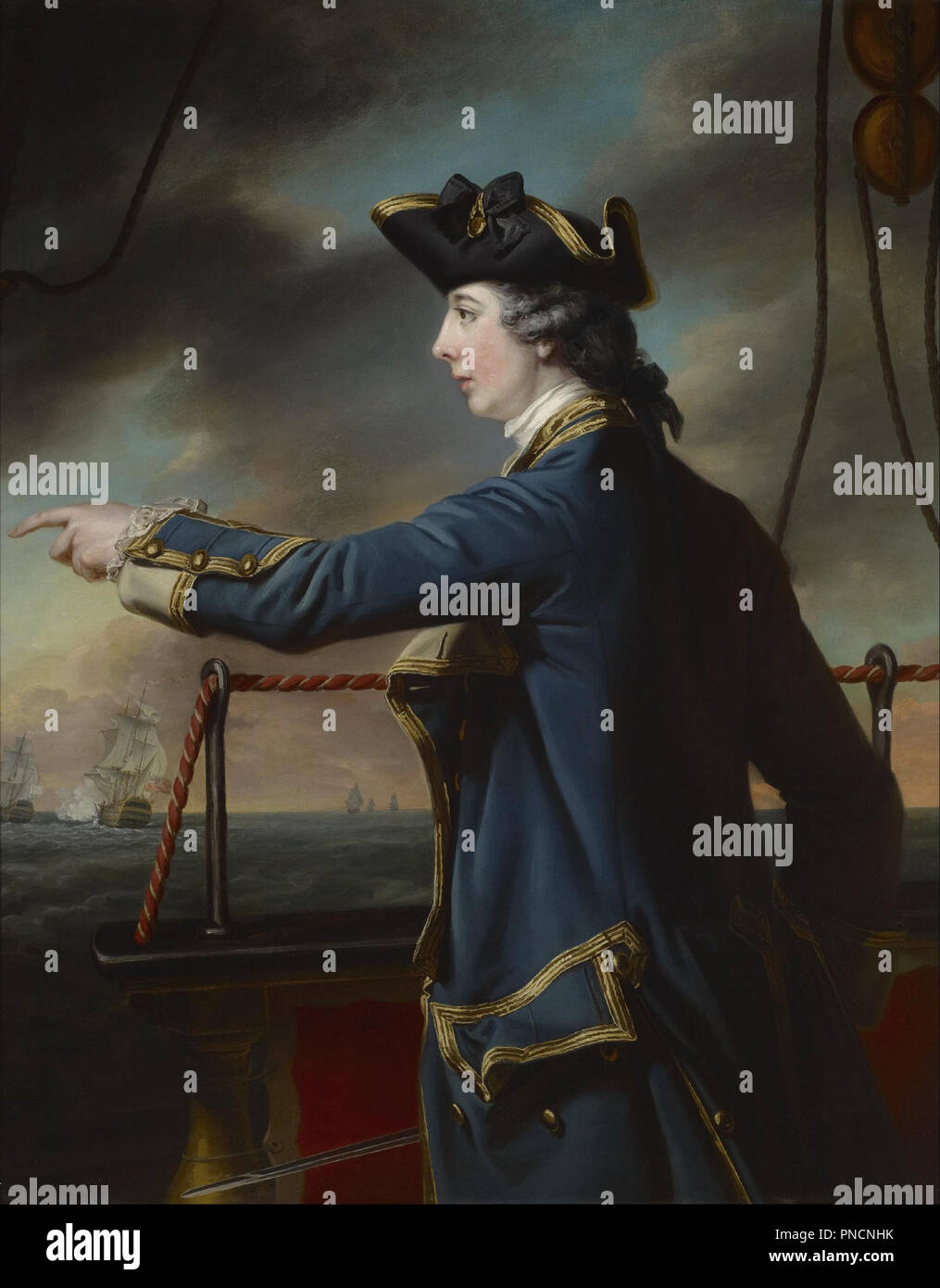 Portrait of Captain Edward Knowles, R.N. (1742-1762). Date/Period: 1757 ...