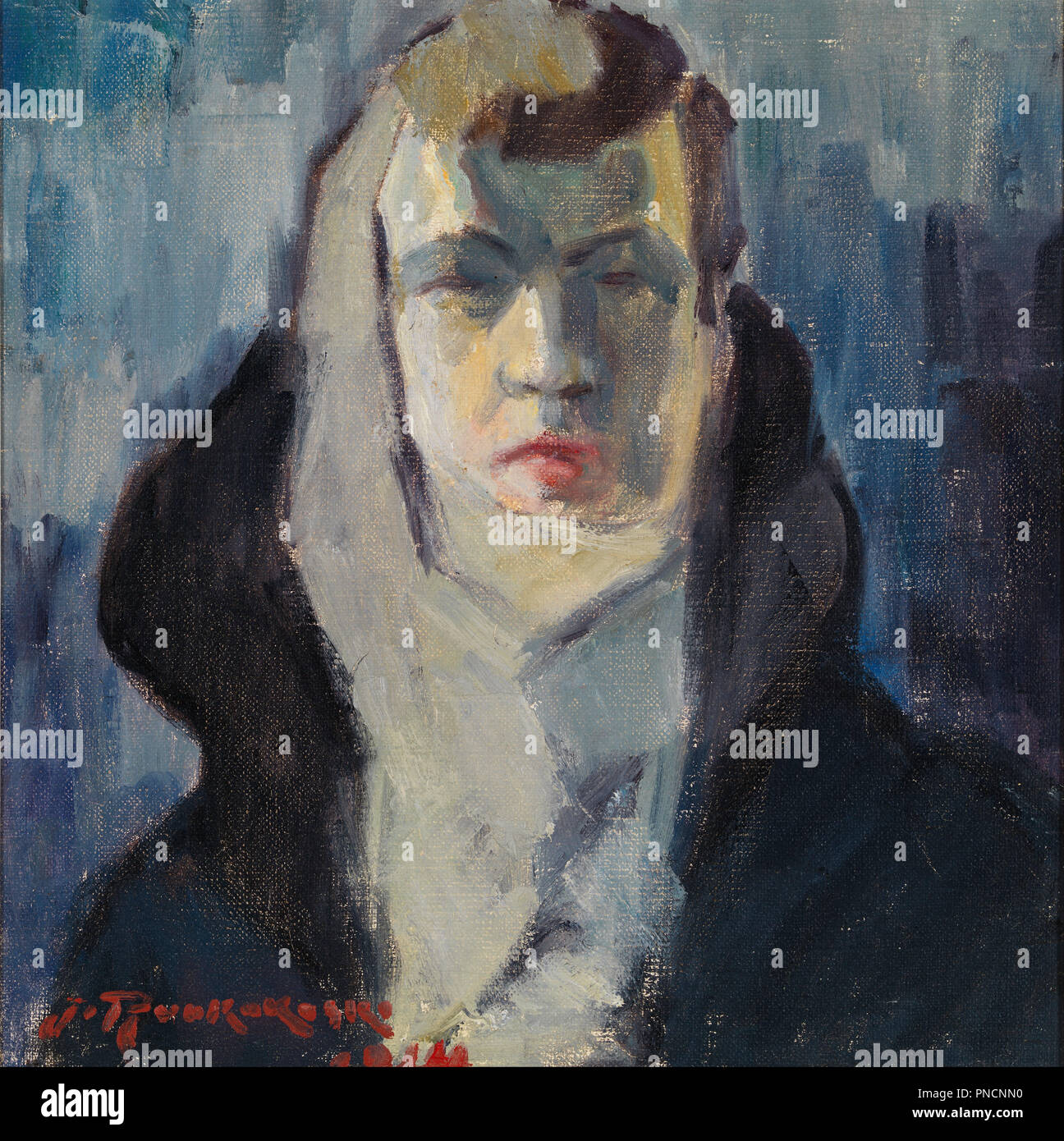 Jalmari self portrait espoo museum of modern art hi-res stock ...