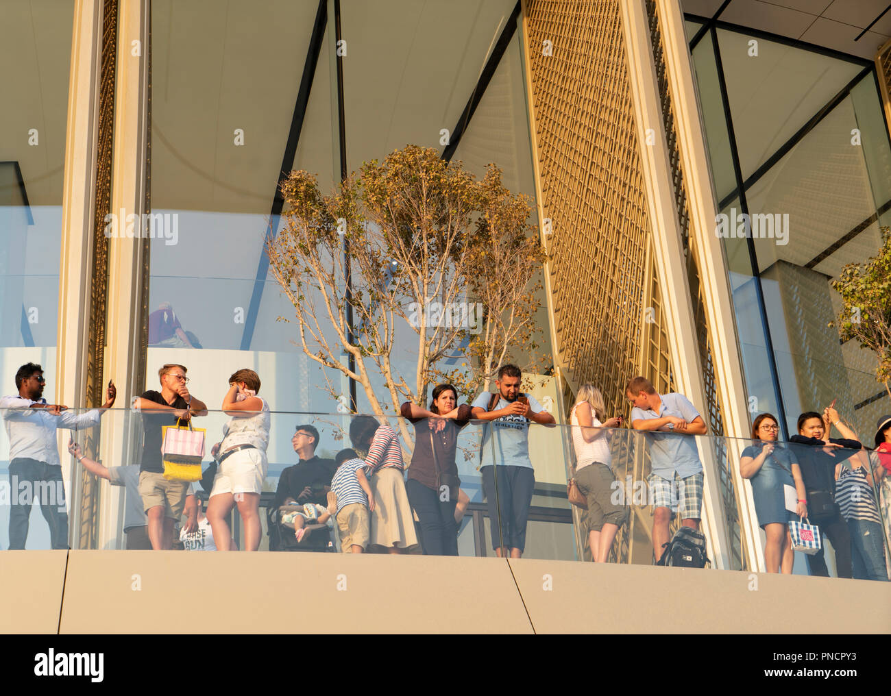 Exterior of the new Apple Store in the Dubai Mall in Dubai, United Arab ...