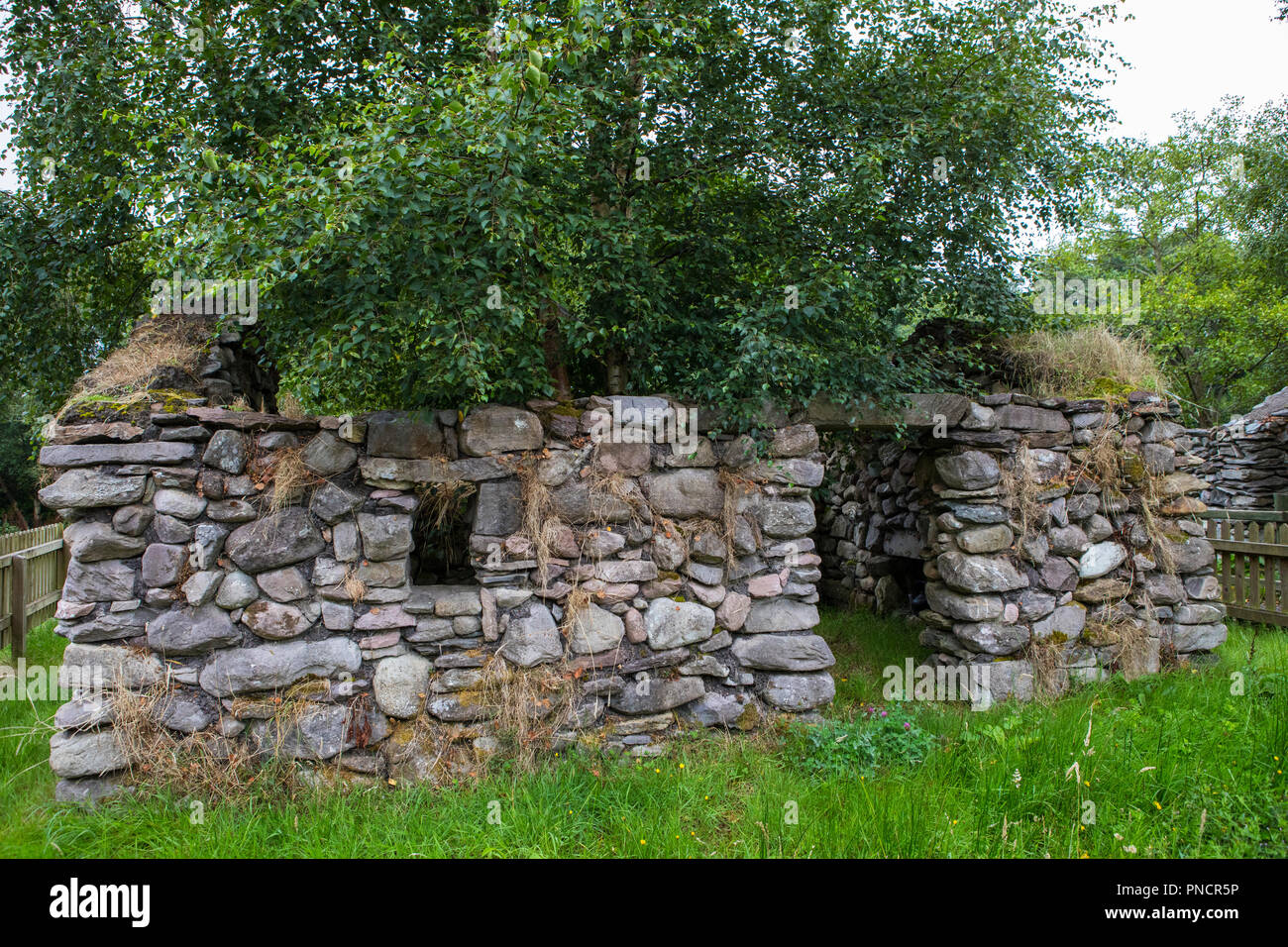 The ruins of a cottage in the Republic of Ireland, desserted during the ...