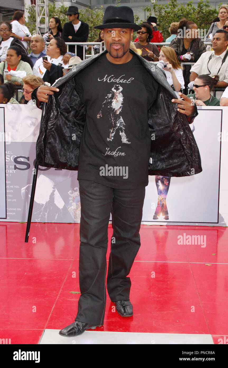 Michael Bearden arriving at the Los Angeles Premiere of Michael Jackson ...