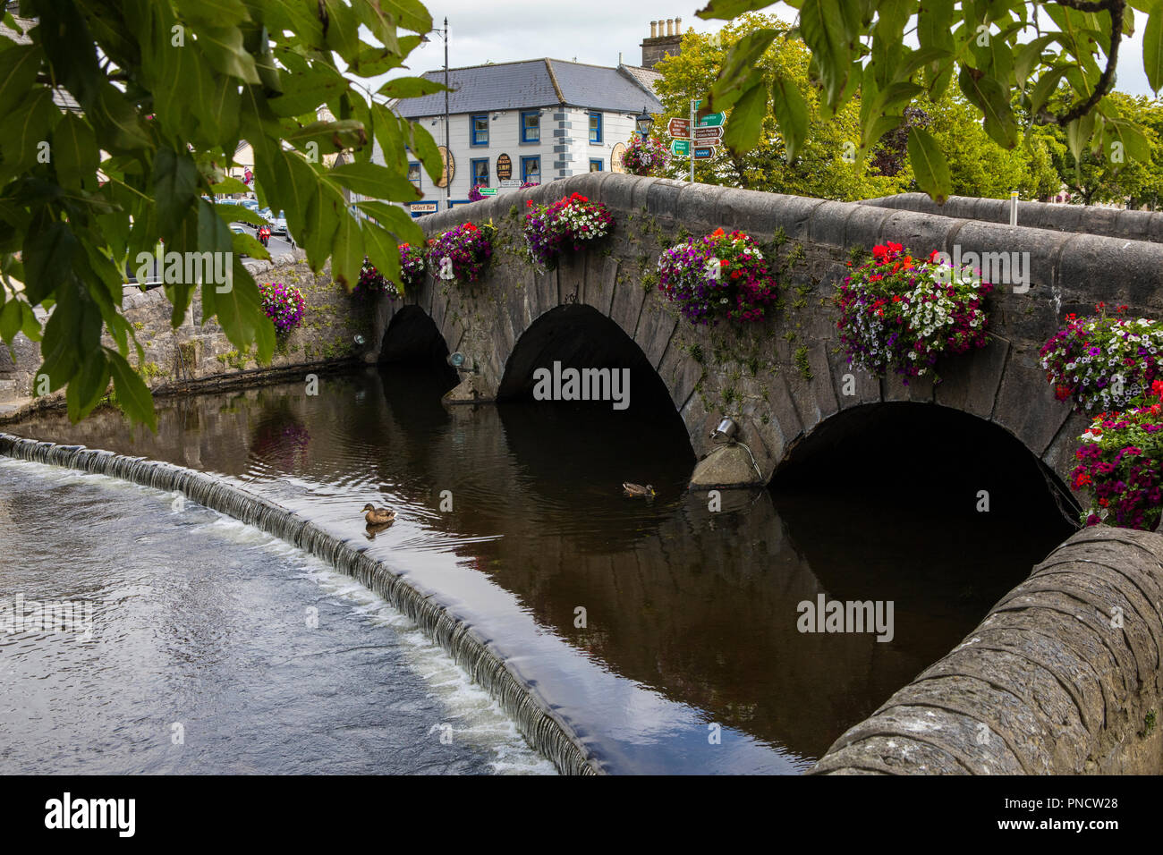 County Mayo, Republic of Ireland - August 21st 2018: A bridge over the ...