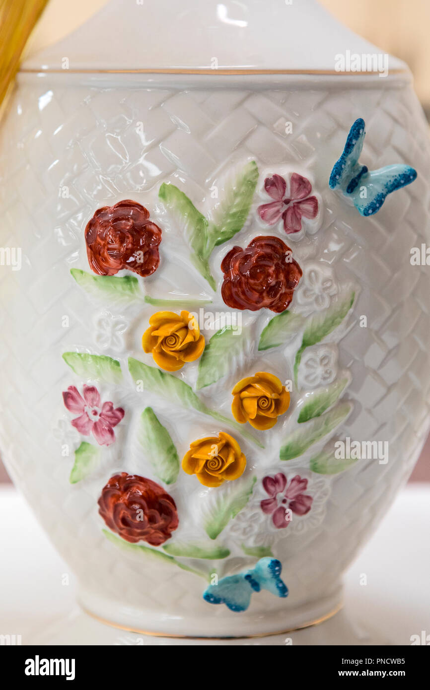 Belleek, Northern Ireland - August 22nd 2018: A piece of beautiful ...