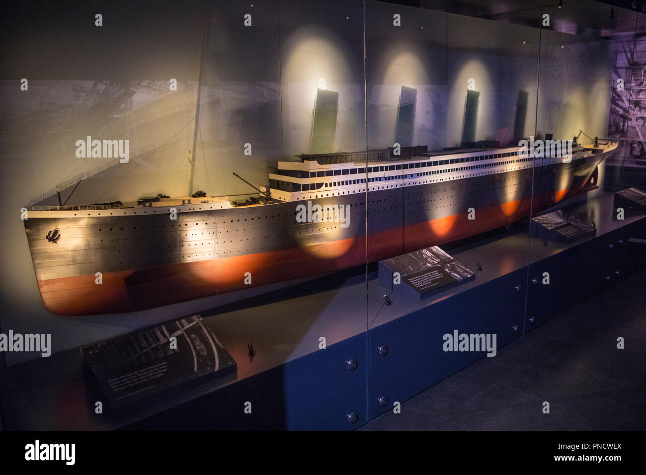 Belfast, Northern Ireland - August 23rd 2018: A model of the famous ...