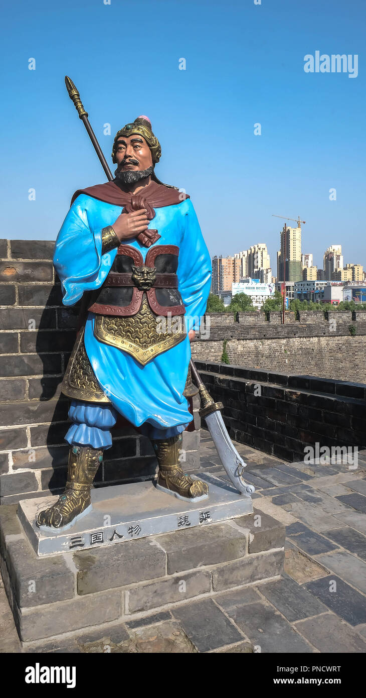 JINGZHOU, CHINA - Jun 7 2018: Guan Yu’s soldier Statue. Guan Yu Temple ... JINGZHOU, CHINA - Jun 7 2018: Guan Yu’s soldier Statue. Guan Yu Temple ...