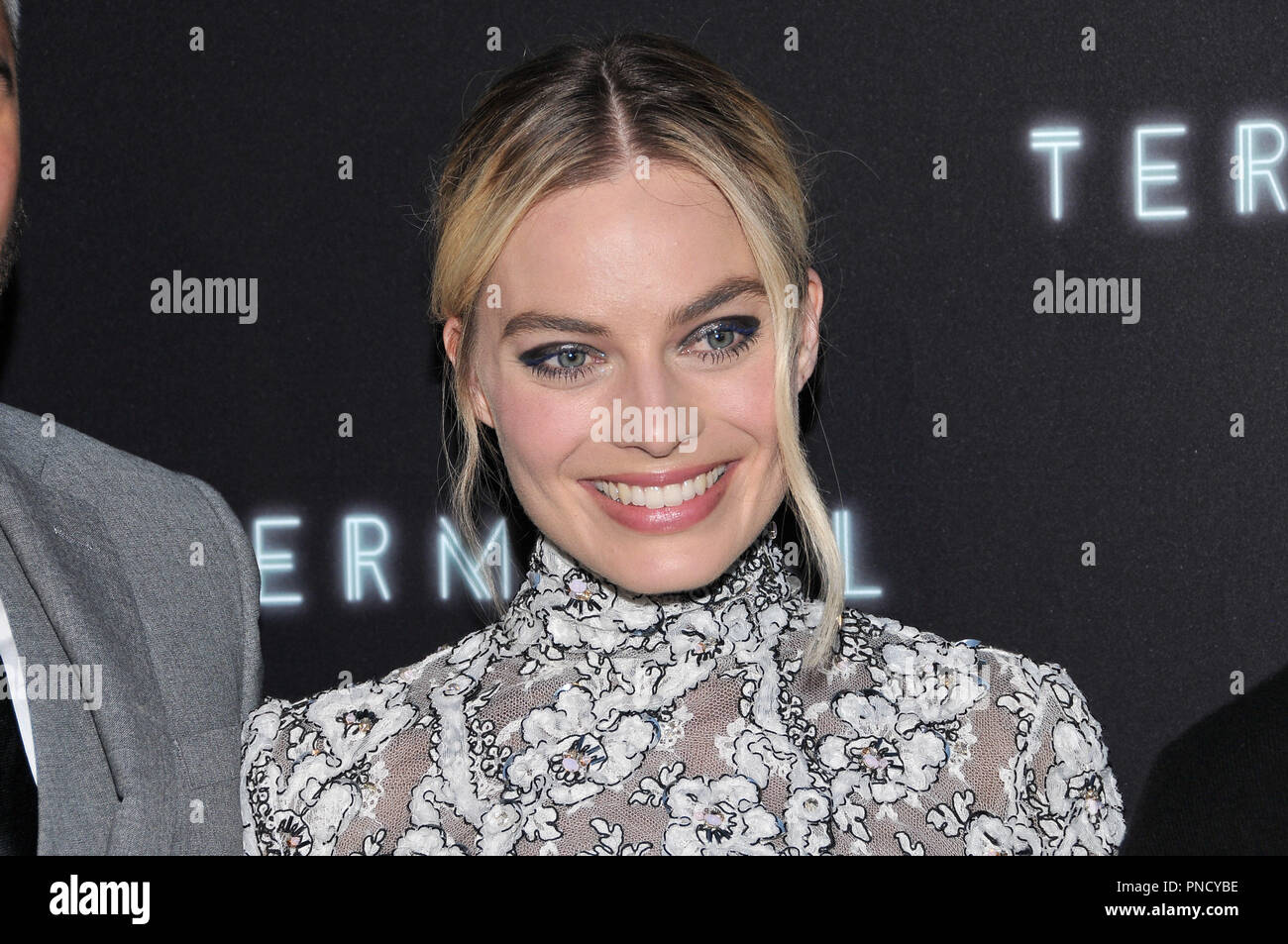Margot Robbie at the "Terminal" Premiere held at the ArcLight Hollywood ...
