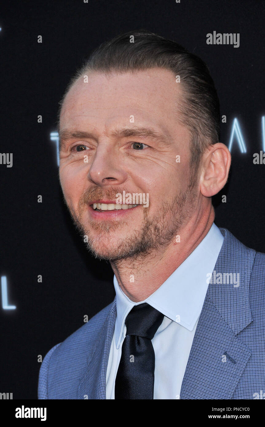 Simon Pegg at the "Terminal" Premiere held at the ArcLight Hollywood in ...